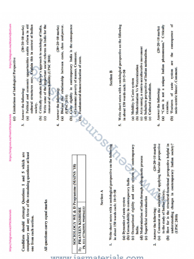 PK - Sociology - Test 5 | PDF