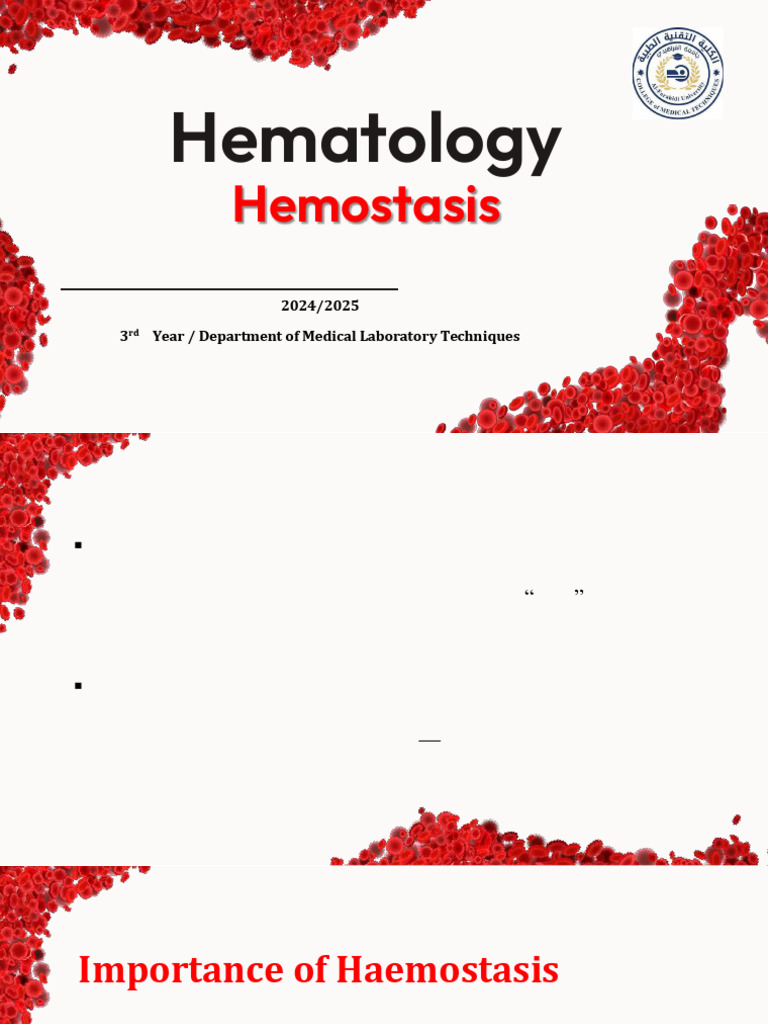 Understanding Hemostasis Process | PDF | Coagulation | Platelet