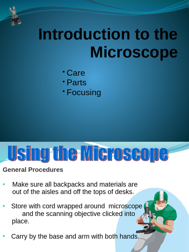 Microscope Basics: Care, Use, and Focus | PDF | Microscope | Scientific ...