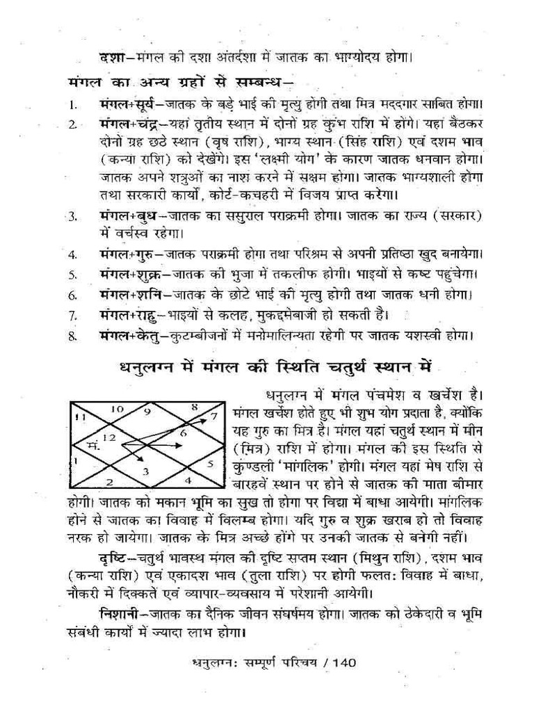 002 Dhanu Lagna Fal | PDF
