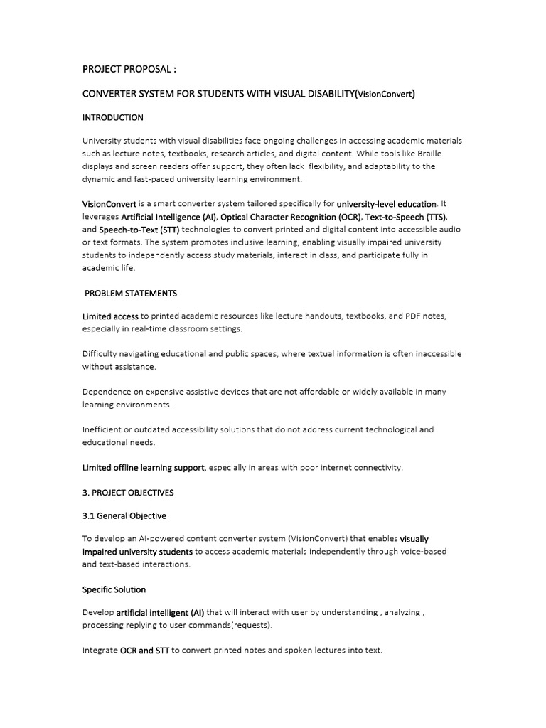 Project Proposal | PDF | Speech Recognition | Speech Synthesis