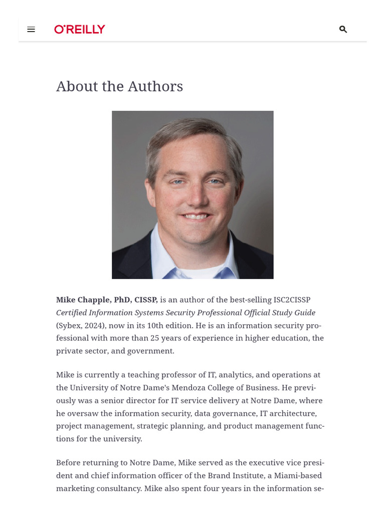06 About The Authors - ISC2 CISSP Official Practice Tests, 4th Edition ...