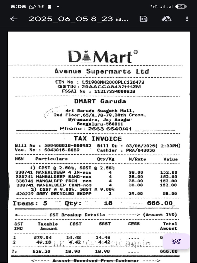 Invoice for 420229 Grey Recycled Shop | PDF