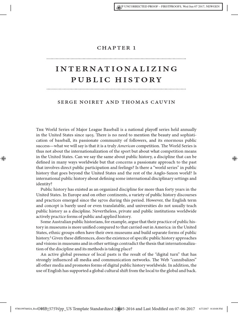 Internationalizing Public History | PDF | Historical Reenactment ...