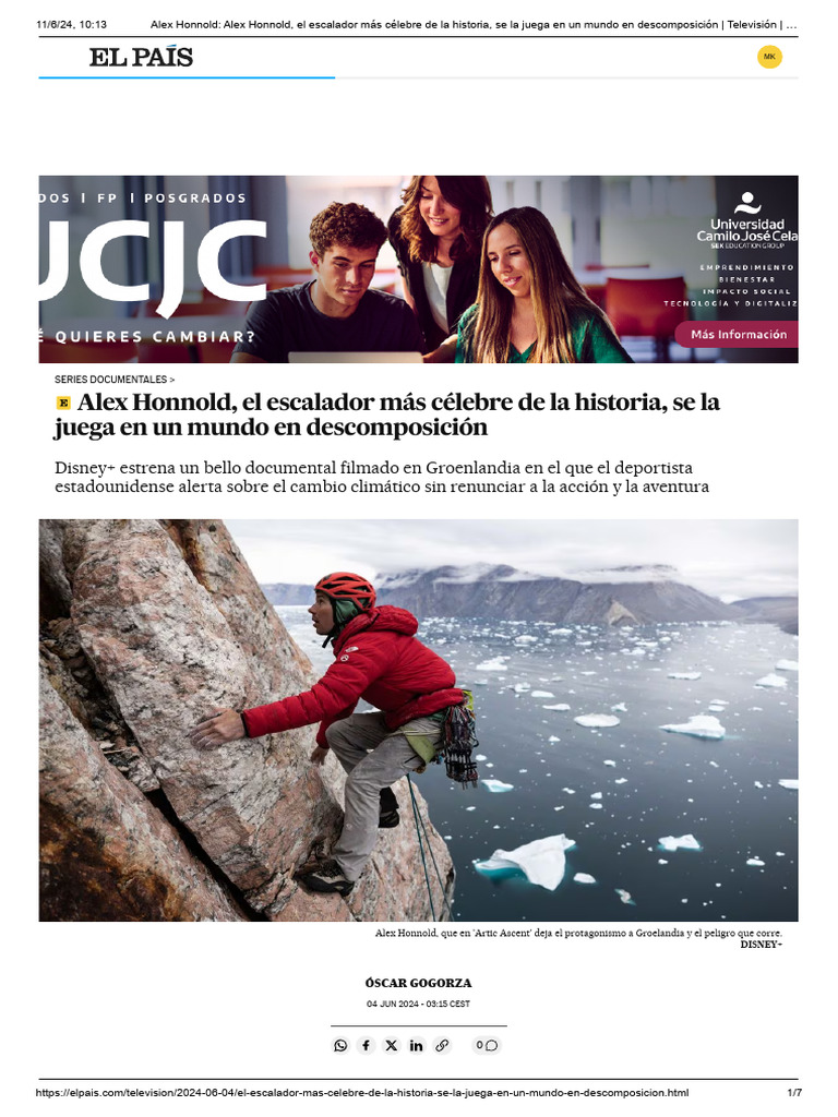 Alex Honnold - Alex Honnold, El Escalador Más Célebre de La Historia ...