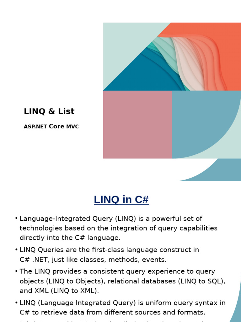 405 - 2 - LINQ & List | PDF