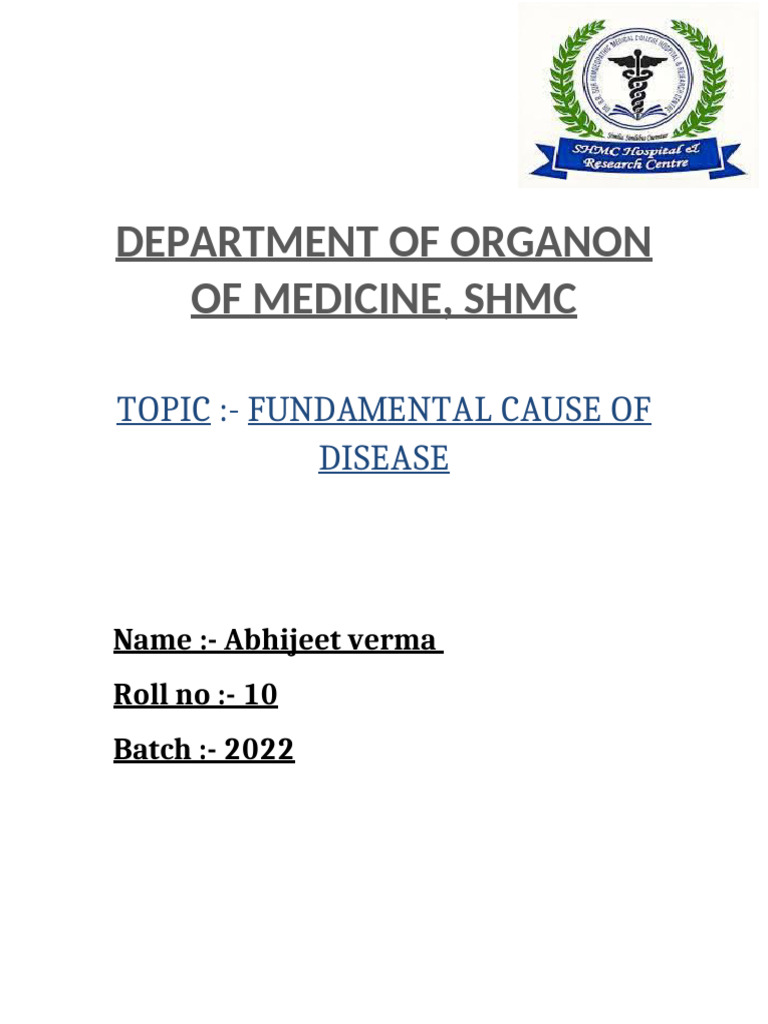Fundamental Cause of Disease Homeopathy-1 | PDF | Homeopathy | Diseases ...