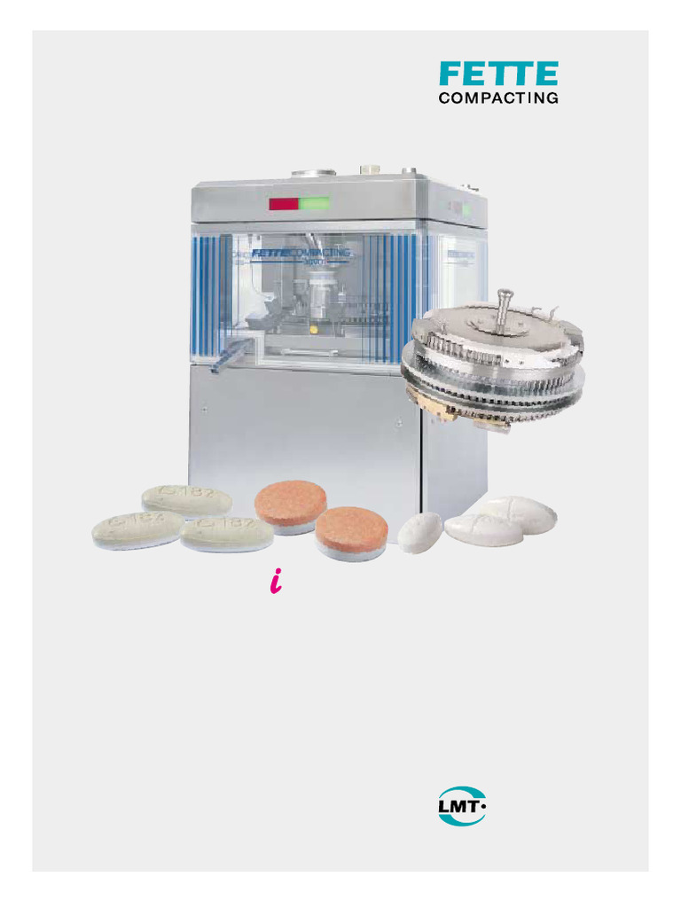 FETTE 3090i Tablet Press Overview | PDF | Gun Turret | Tablet Computer