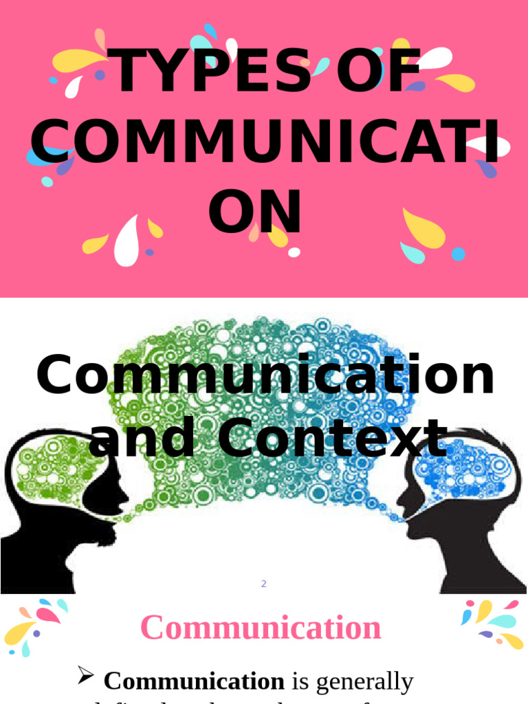 Lesson 2 TYPES OF COMMUNICATION | PDF | Communication | Information
