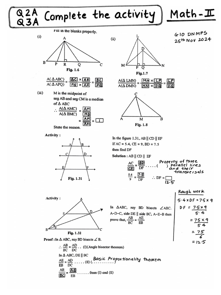 Geometry Proofs and Theorems Activities | PDF | Triangle | Circle