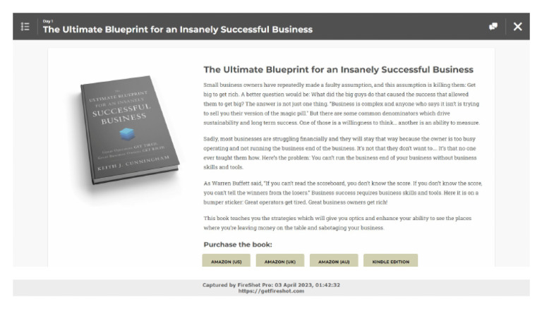 Ultimate Blueprint for Business Success | PDF