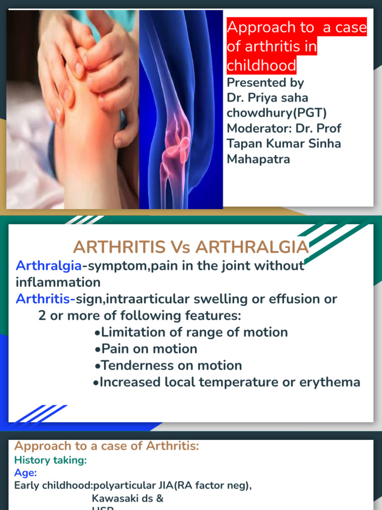 Childhood Arthritis and Gotron Papules | PDF | Arthritis | Rheumatoid ...