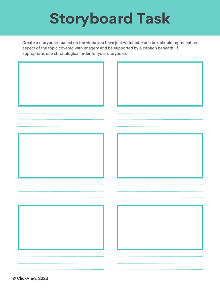 Storyboard Task | PDF