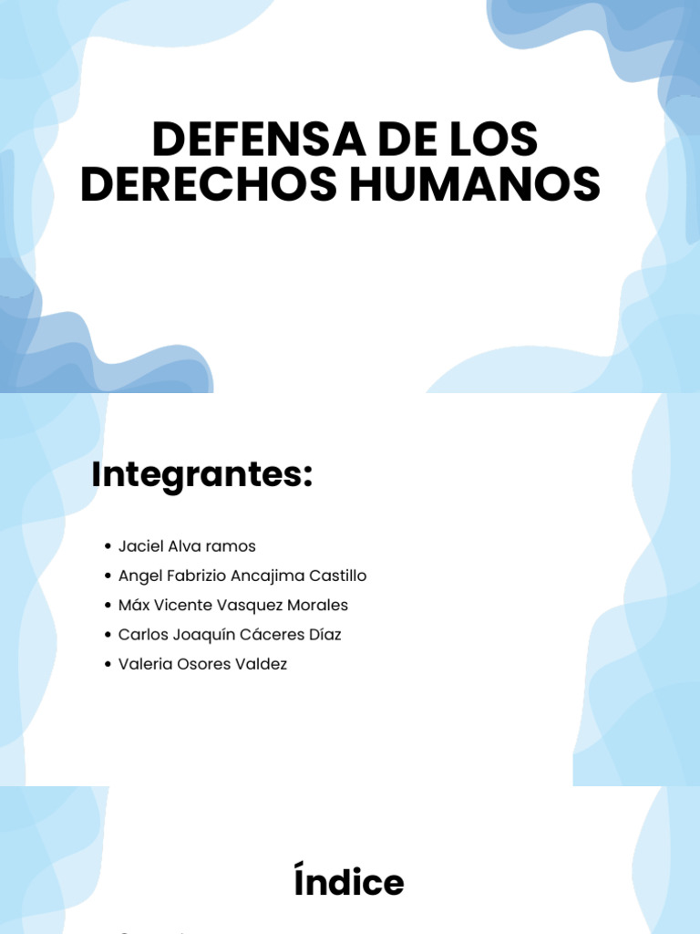 Derecho humanos exposición | PDF