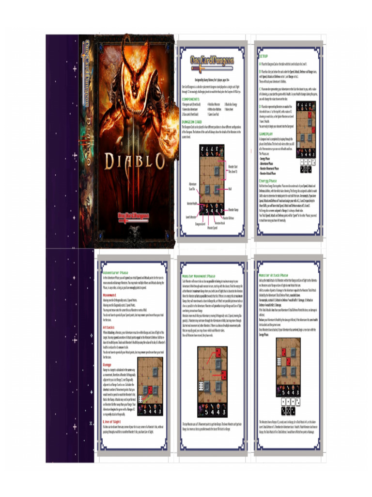 One Card Dungeon Diablo-4 | PDF