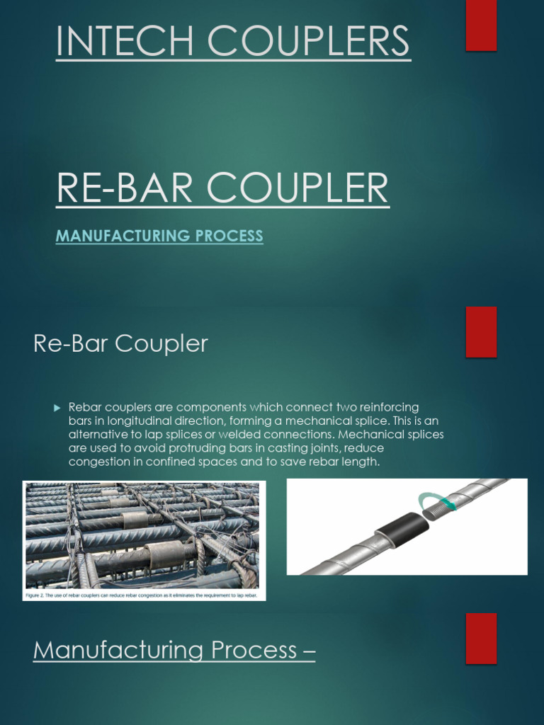 Intech Rebar Coupler Manufacturing Process | PDF | Secondary Sector Of ...