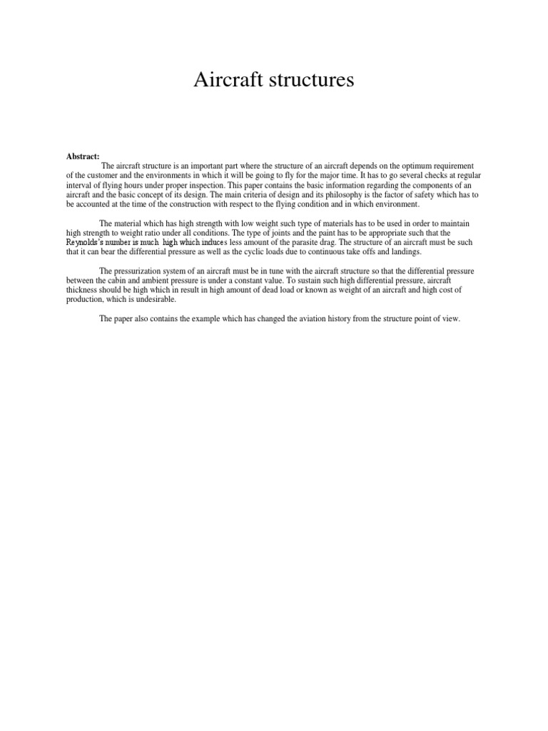Overview of Aircraft Structural Components | PDF | Empennage | Flap ...