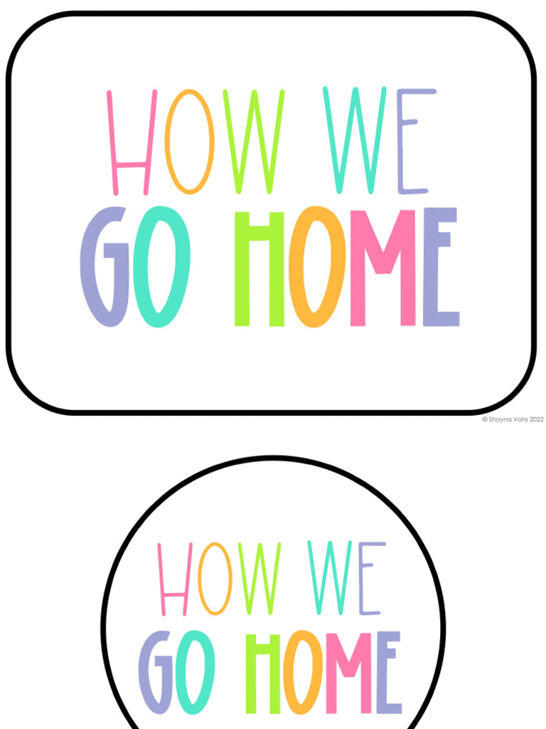 How We Go Home Chart | PDF