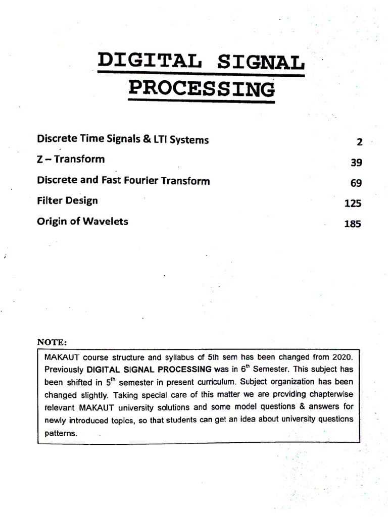 Digital Signal Processing | PDF