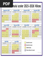 BACAU Structura Anului Scolar 2025 2026 1 1 | PDF