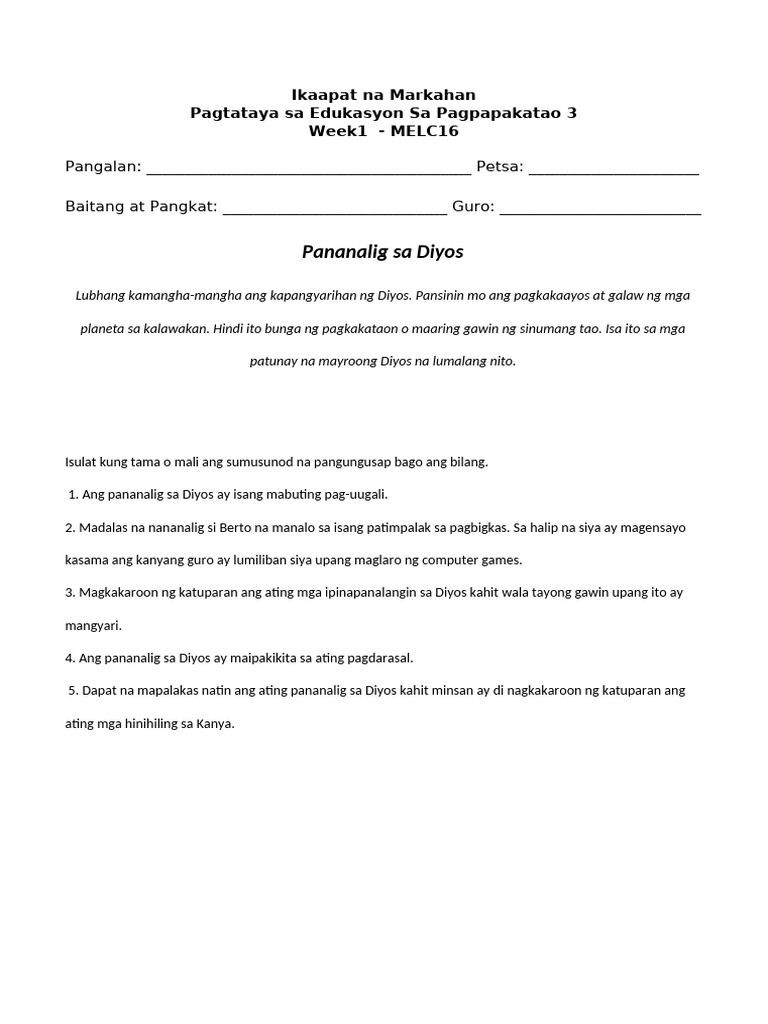 Las Esp3 Week 1 Q4 Pdf