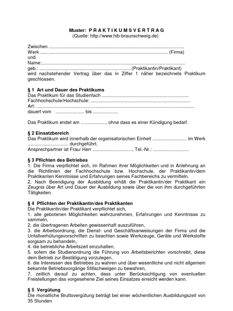 Mustervertrag_Praktikum