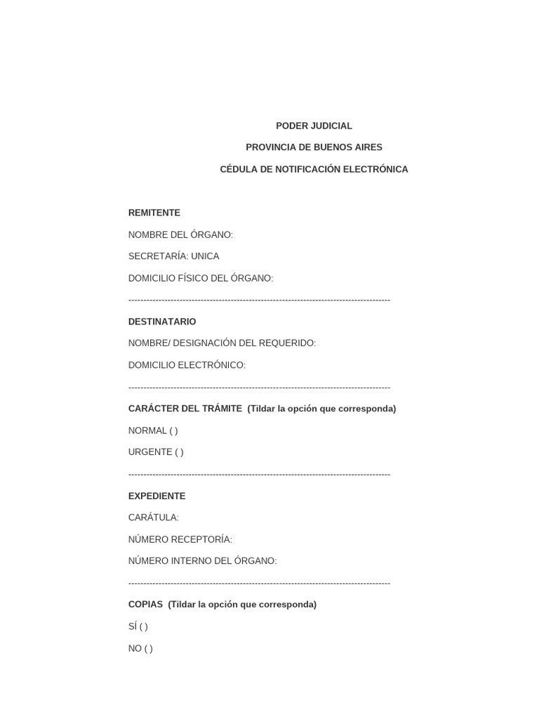Modelo Cedula Electronica | PDF