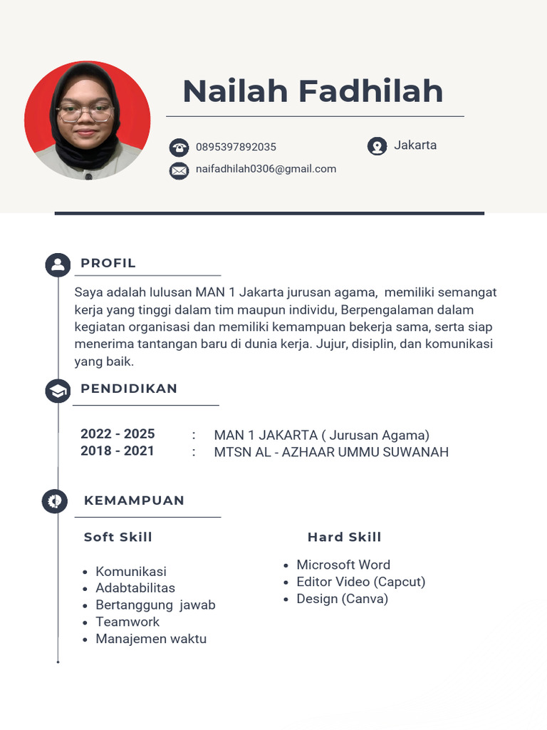 Cv Nailah Fadhilah | PDF