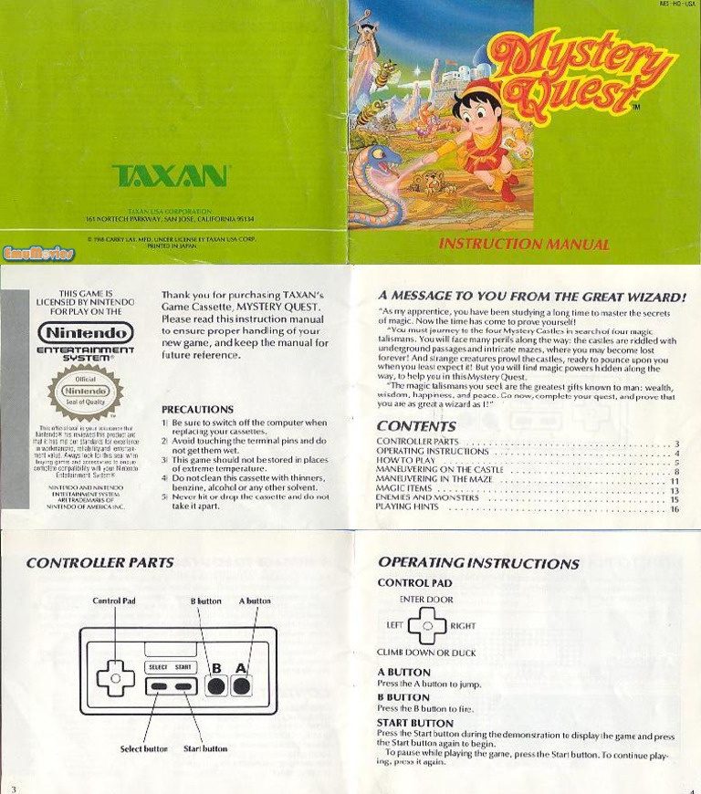 Mystery Quest - 1988 - Taxan | PDF