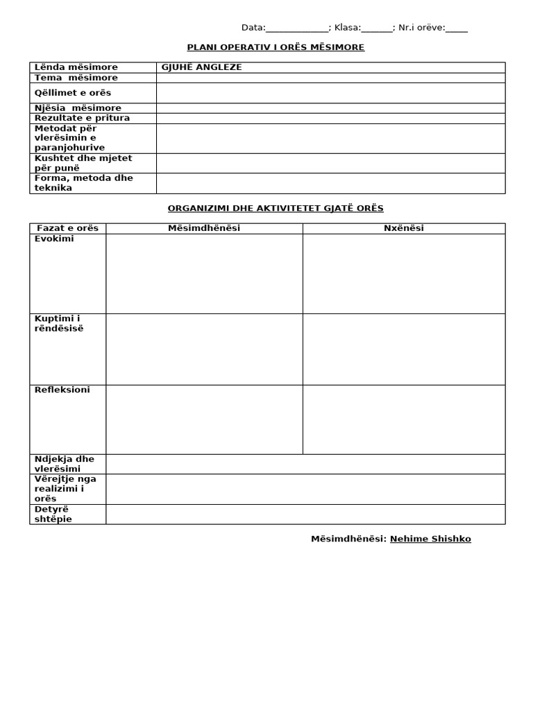 Pergaditje Ditore | PDF