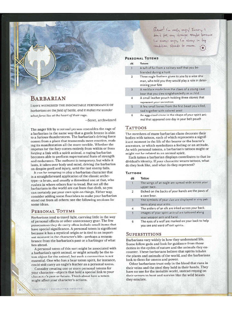 Barbarian - Primal Paths | PDF