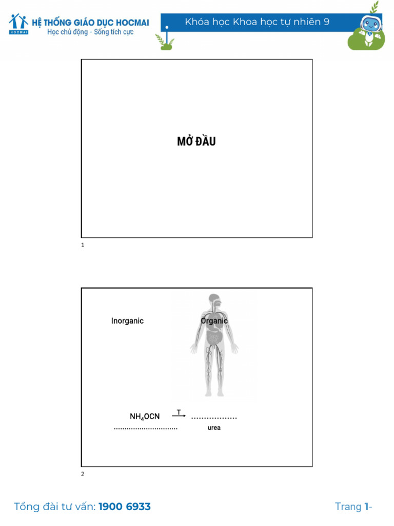 PHT HH0201 - Gioi Thieu Ve Hop Chat Huu Co | PDF