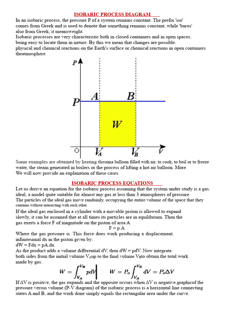 Isobaric Process | PDF