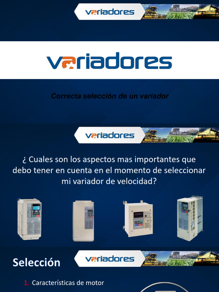Guía para Selección de Variadores de Velocidad | PDF | Controlador ...