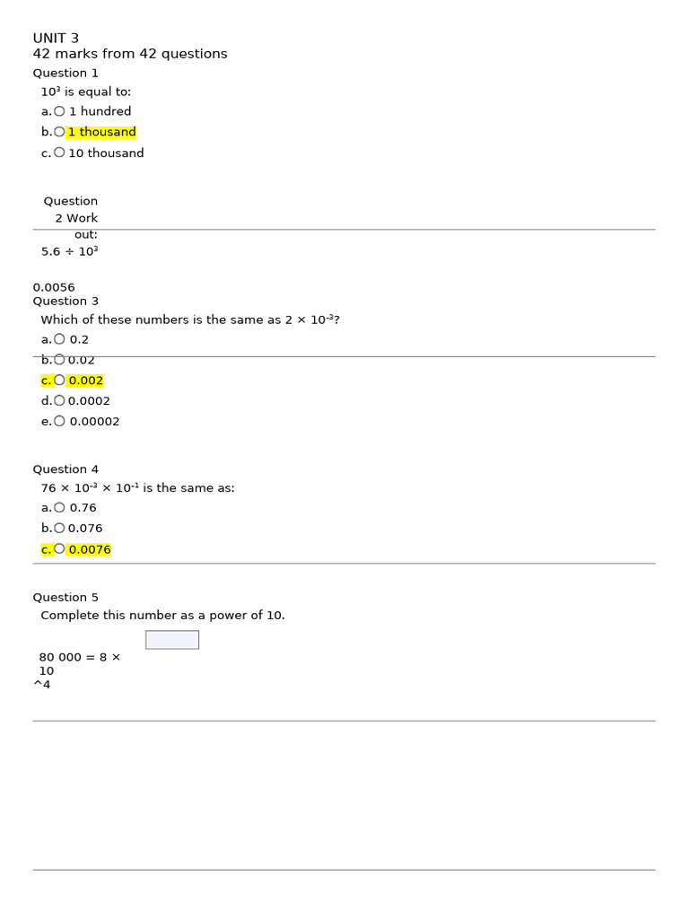 UNIT 3-1 | PDF | Mathematics | Arithmetic