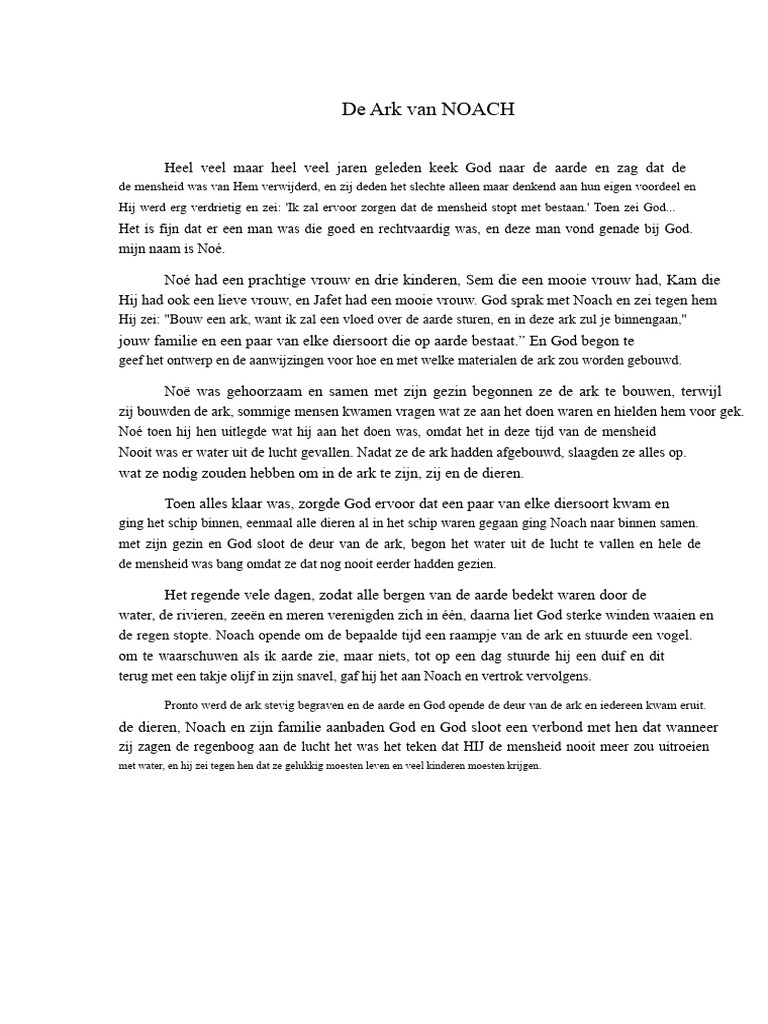 De Ark Van Noach | PDF