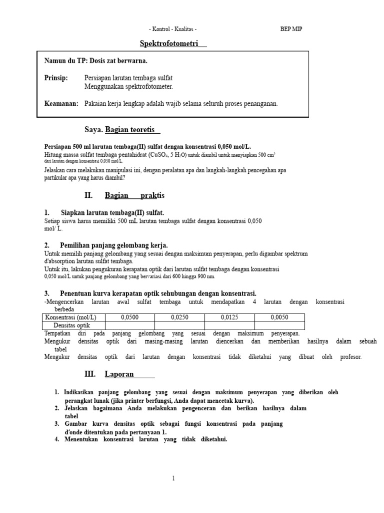 Spektrofotometri | PDF