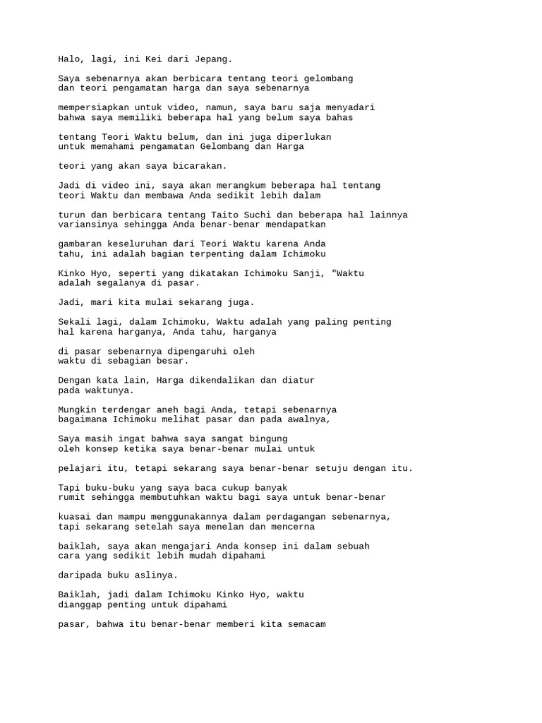 Ichimoku Kinko Hyo Bagian 4 Taito Suchi Jugi Kakugi | PDF