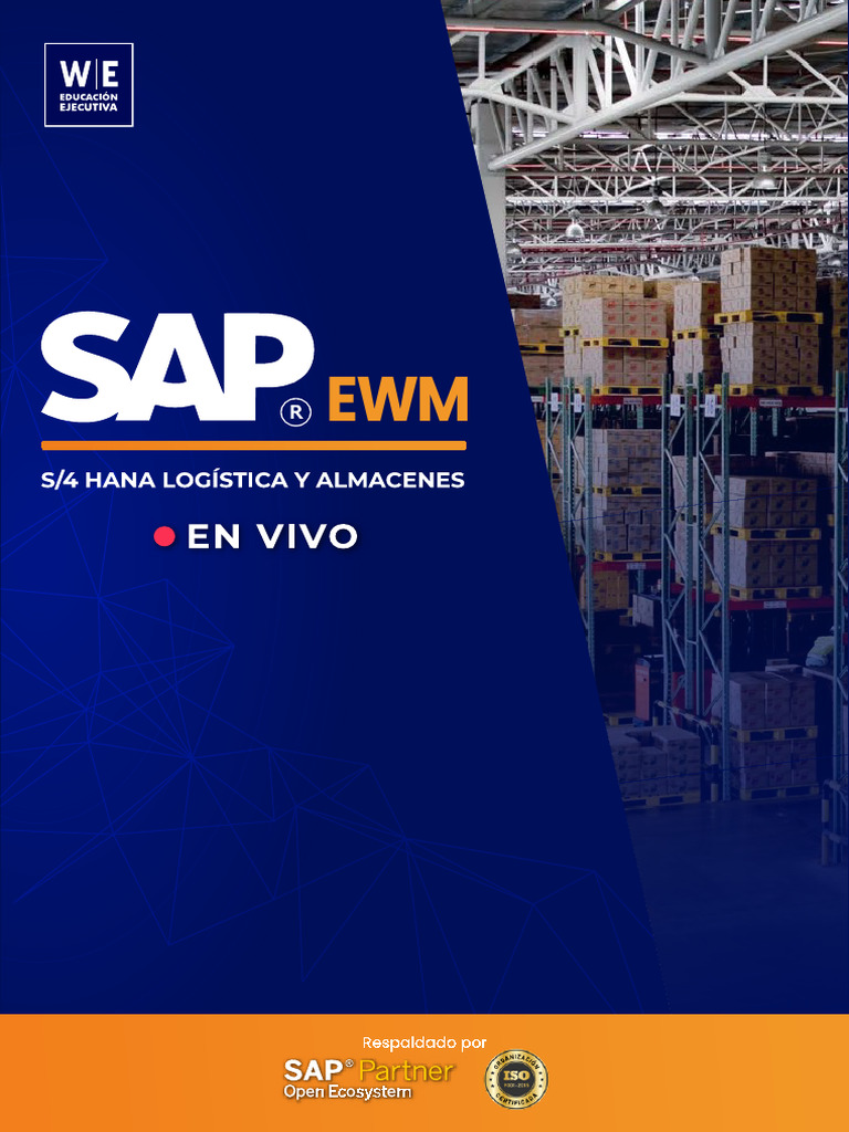 Brochure Sap Hana Ewm Logistica y Almacenes | PDF | Enseñando | Maestros