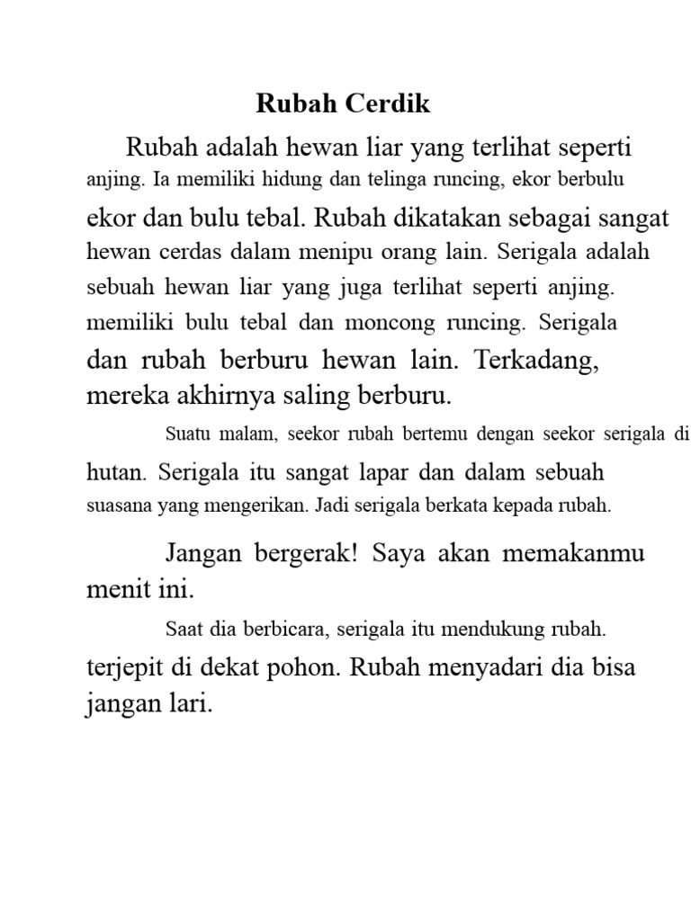 Rubah Licik | PDF