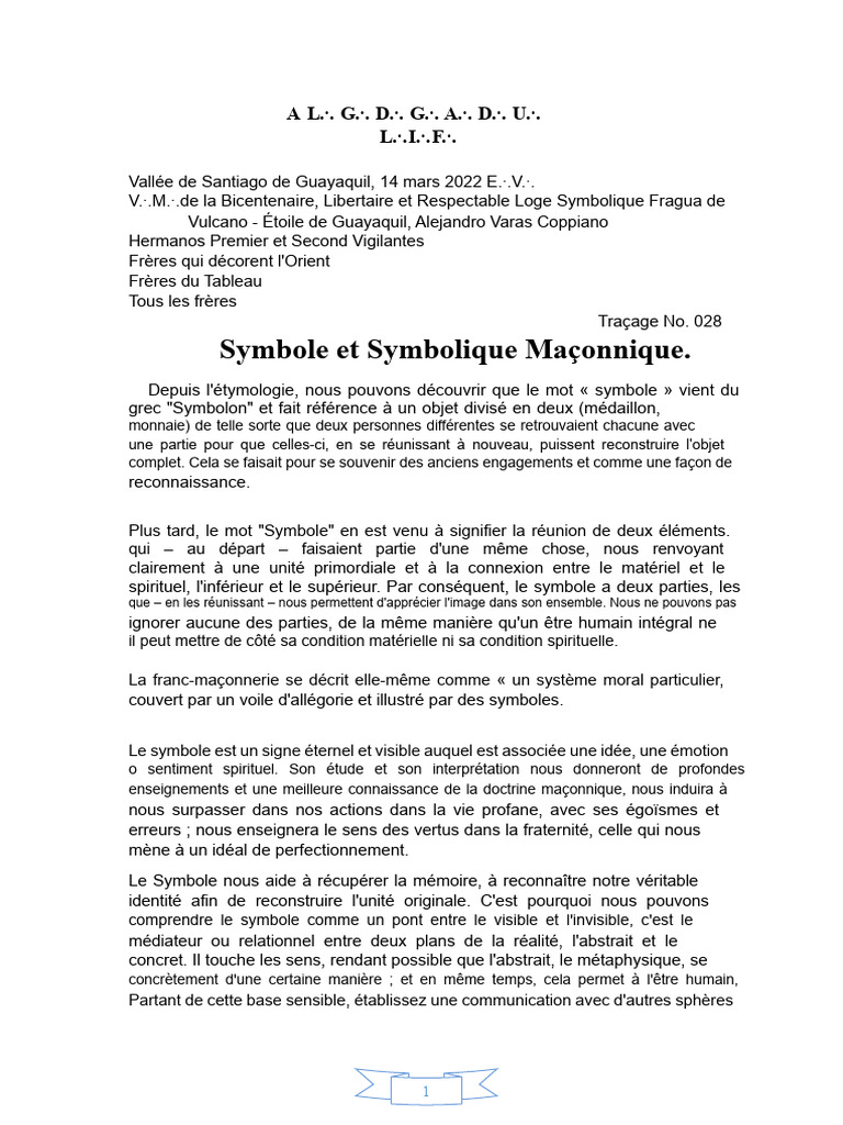 Symbolisme Maçonnique et Son Impact | PDF | Symboles | Franc-maçonnerie