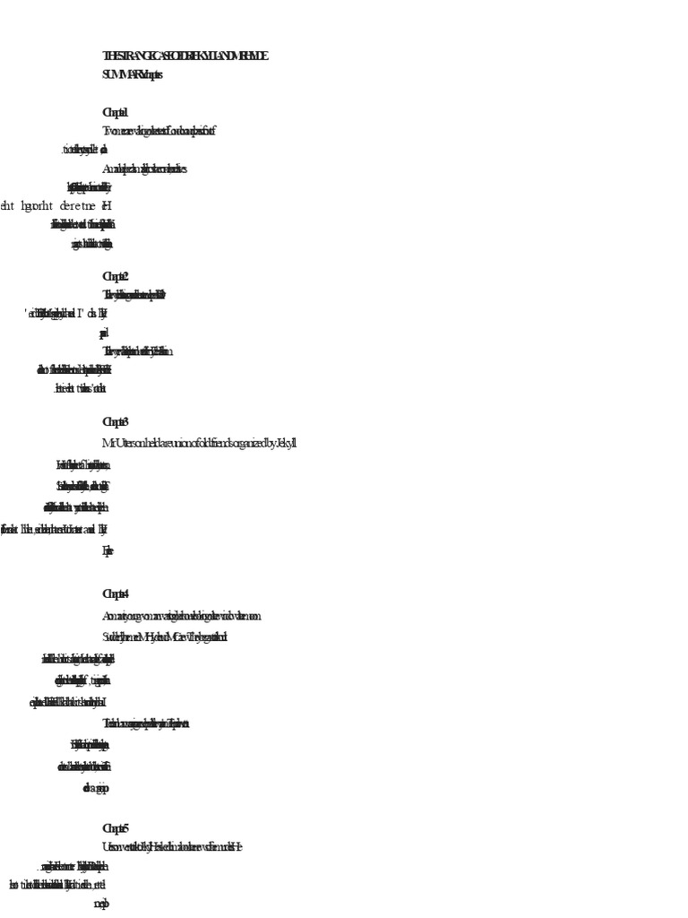 Dr. Jekyll and Mr. Hyde Summary | PDF | Dr. Jekyll And Mr. Hyde ...