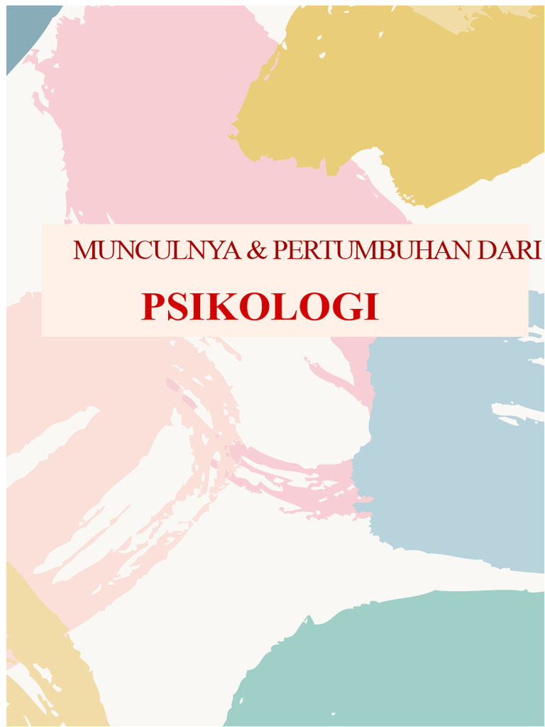 Pertumbuhan Psikologi: Wundt dan Titchener | PDF