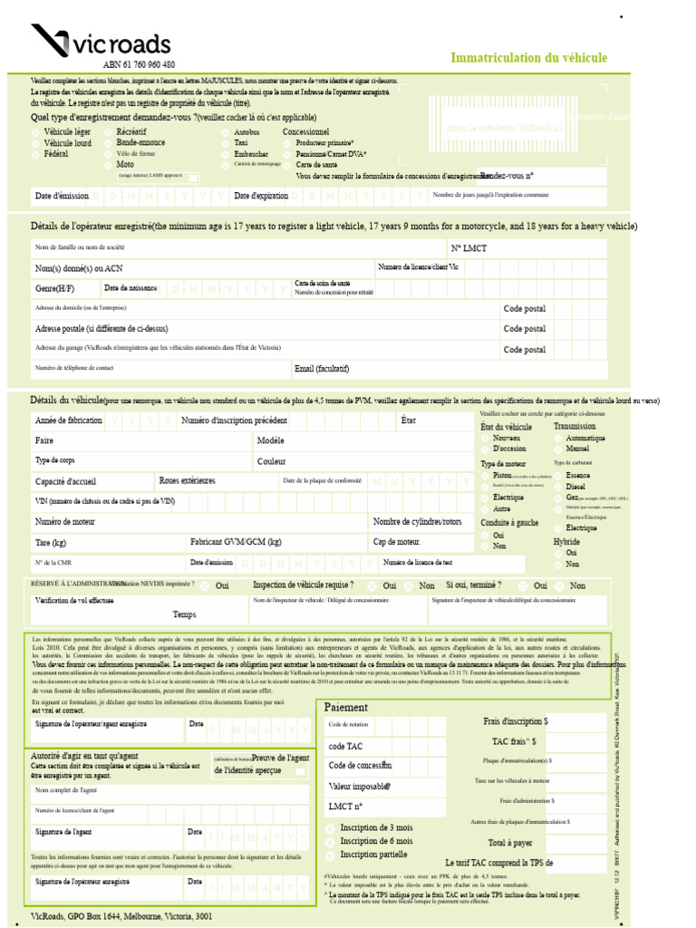 Immatriculation de véhicule en Victoria | PDF | Camion | Remorque