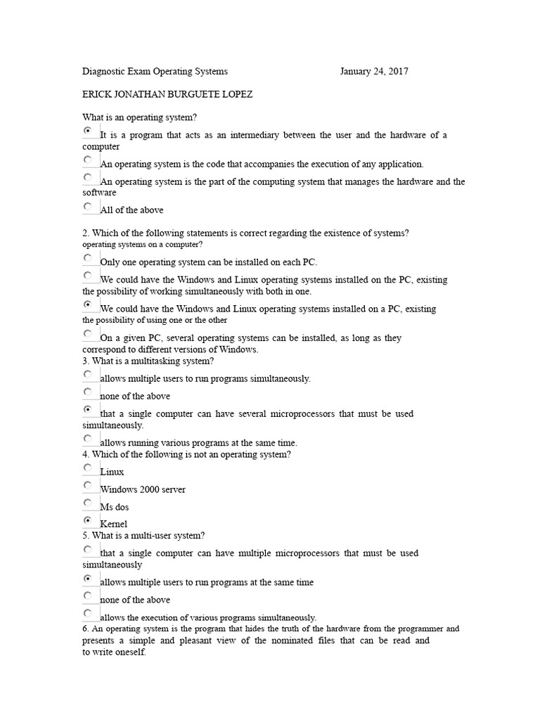 Understanding Operating Systems Basics | PDF | Operating System ...