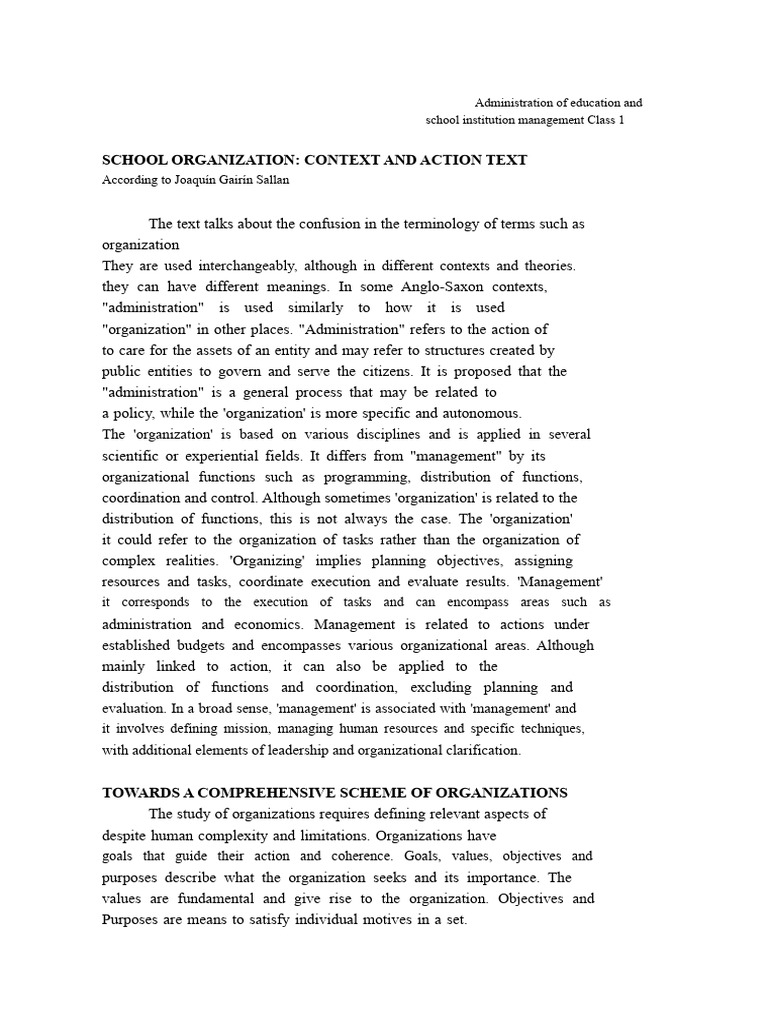 Understanding School Organization Dynamics | PDF | System | Institution