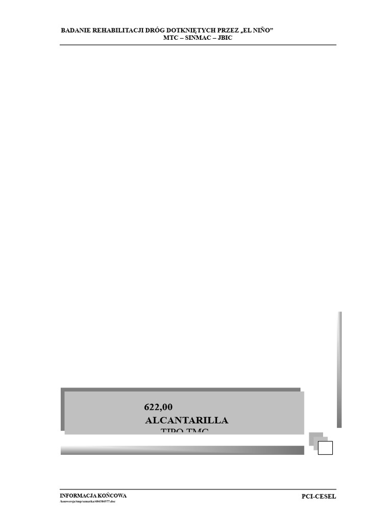 Specyfikacje Techniczne Studzienek TMC | PDF