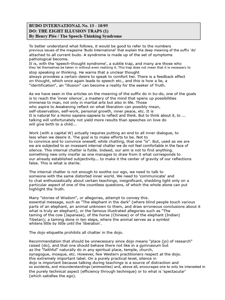 The 8 Traps of Illusion (Henry Plée) | PDF | God | Monotheism