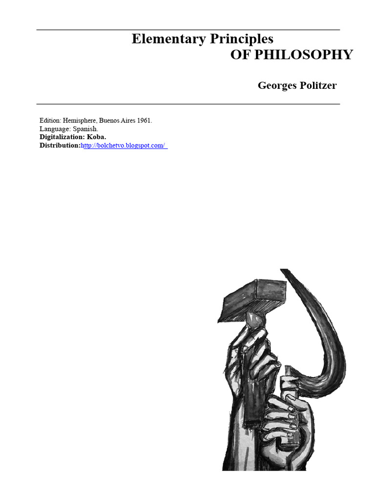 Politzer - Elementary Principles of Philosophy | PDF | Materialism ...