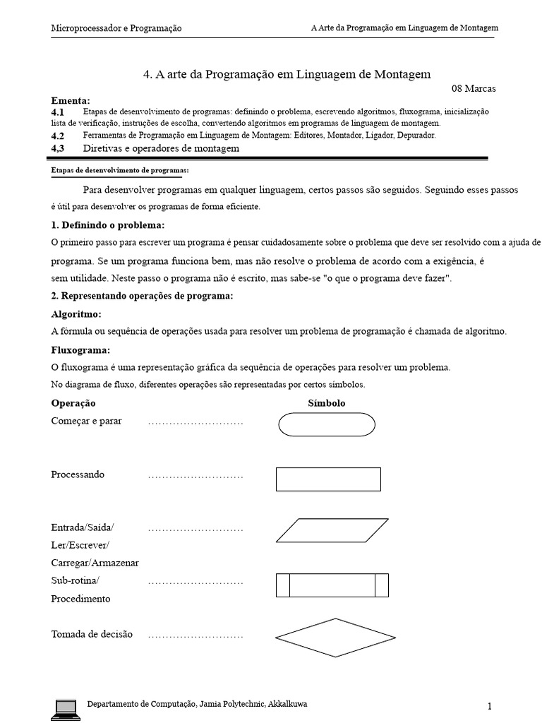 4-A Arte da Programação em Linguagem de Montagem | PDF | Linguagem ...